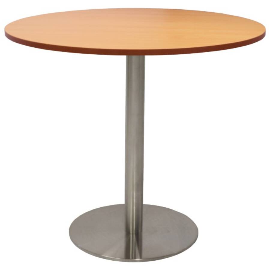 Square Flat Disc Base Table in Black Powder Coat Finish 900mm W x 900mm ...
