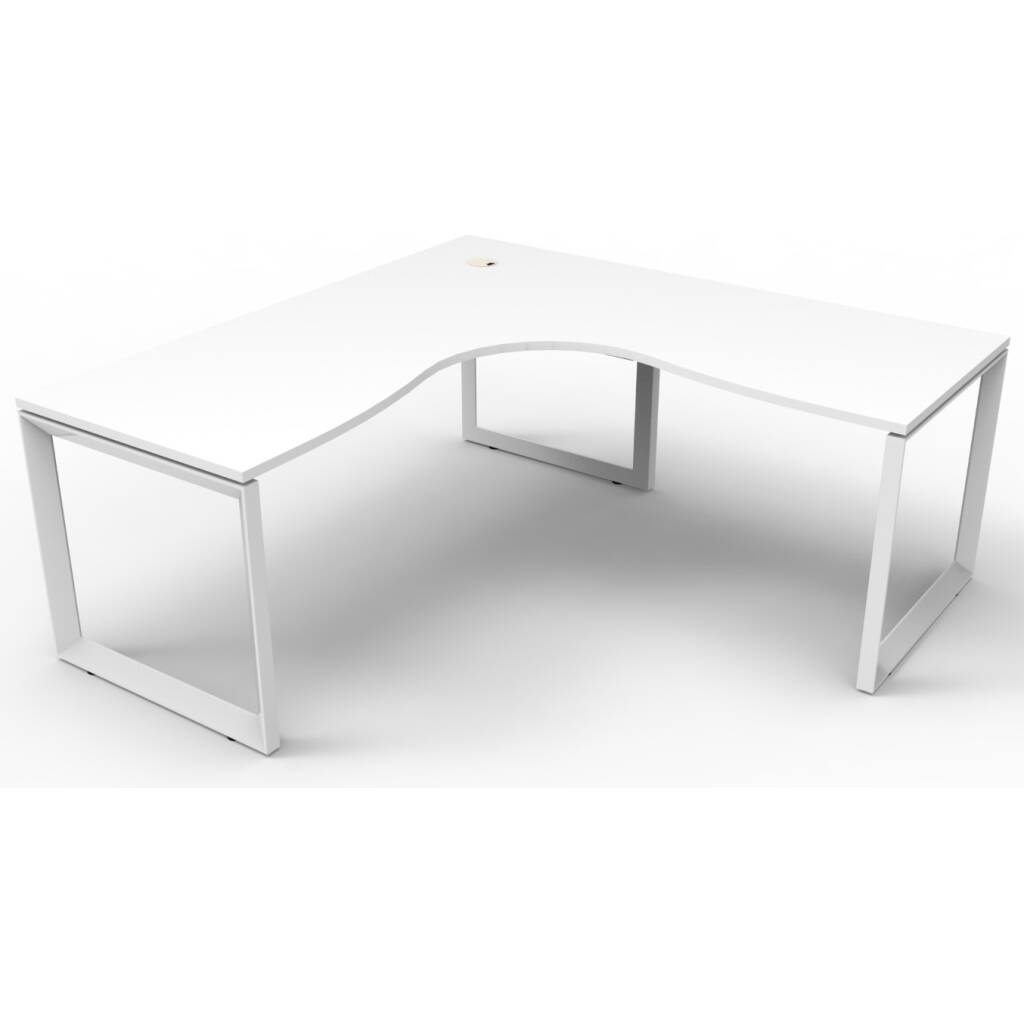 Rapid Infinity 1 Person Single Sided Corner Workstation – Loop Leg – No ...