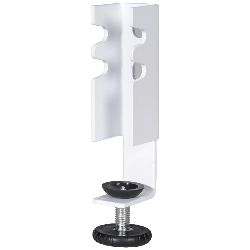 Rapid Infinity Return/Corner Workstation Rail Clamp (Set of 2)White ...