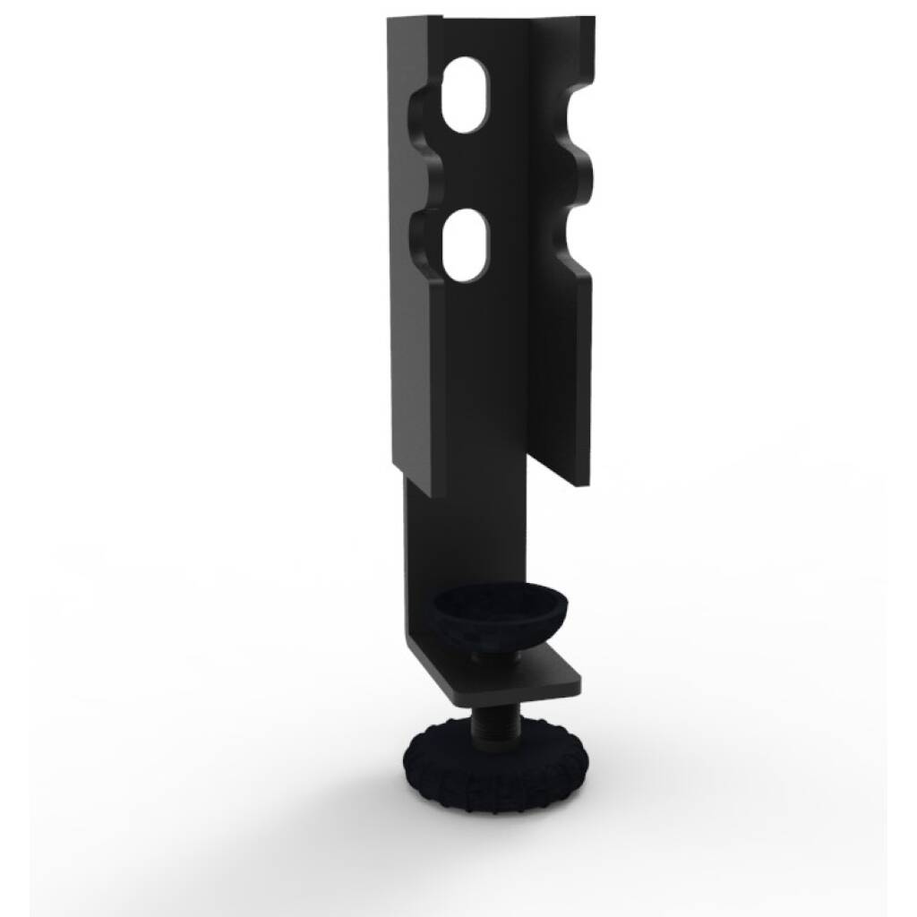 Rapid Infinity Return/Corner Workstation Rail Clamp (Set of 2)White ...