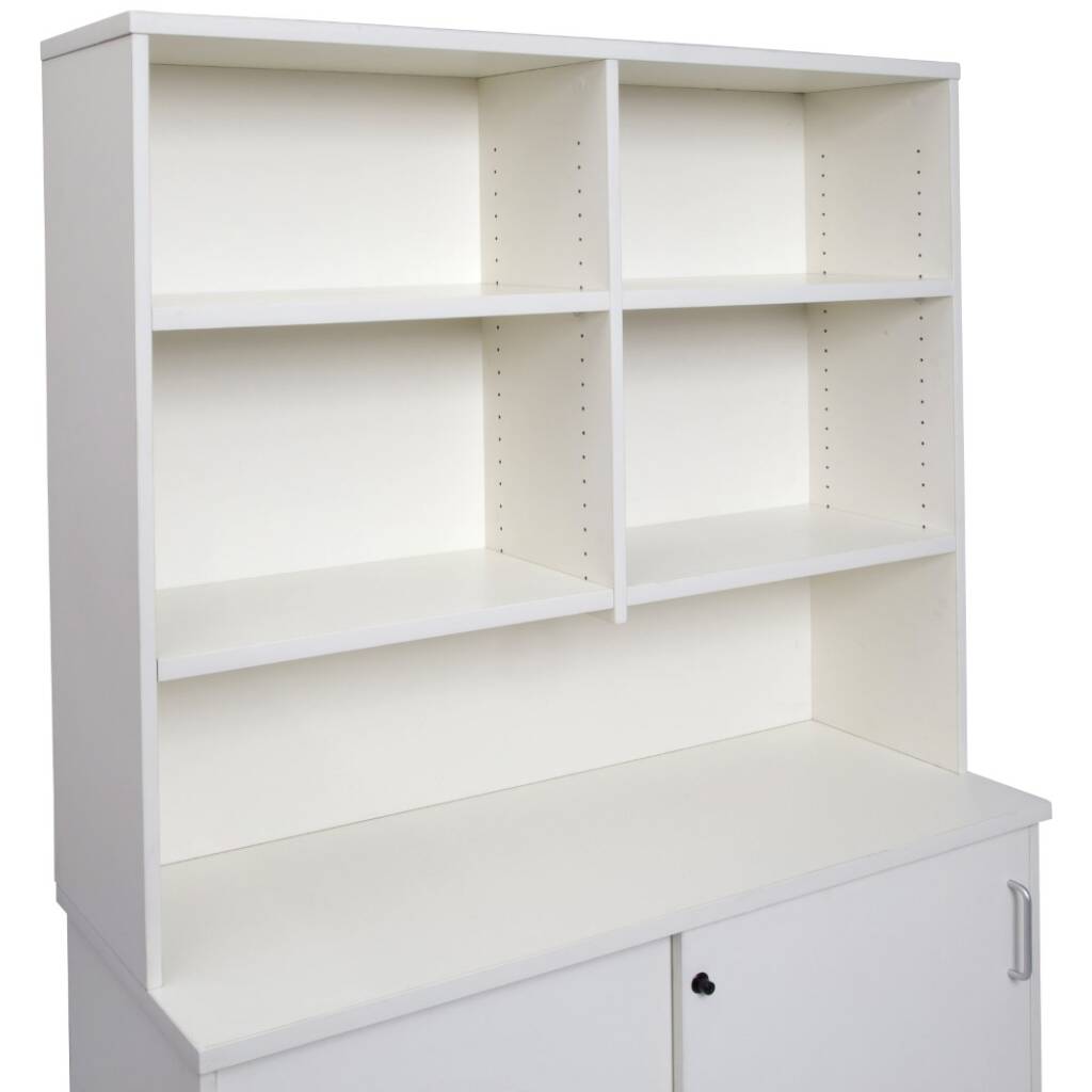 Overhead Hutch – Includes 6 Adjustable Shelves Divided Over 2 Vertical ...