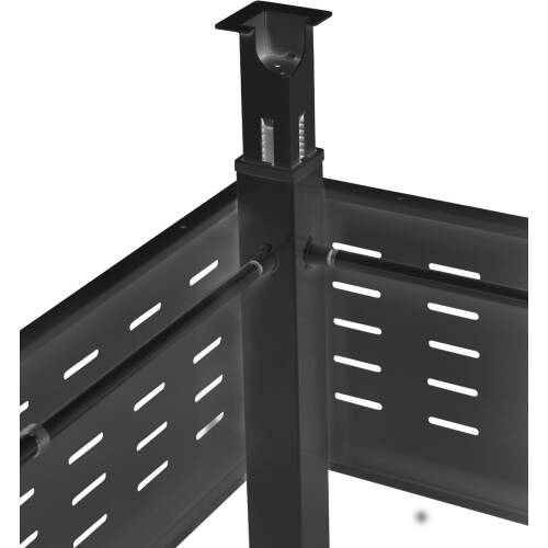 Electric Sit To Stand Corner Workstation Pole Only100 Kg Lifting ...